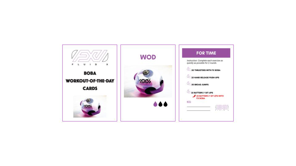 Workout-Of-the-Day (WOD) Boba Exercise Cards – Fluid X Limited